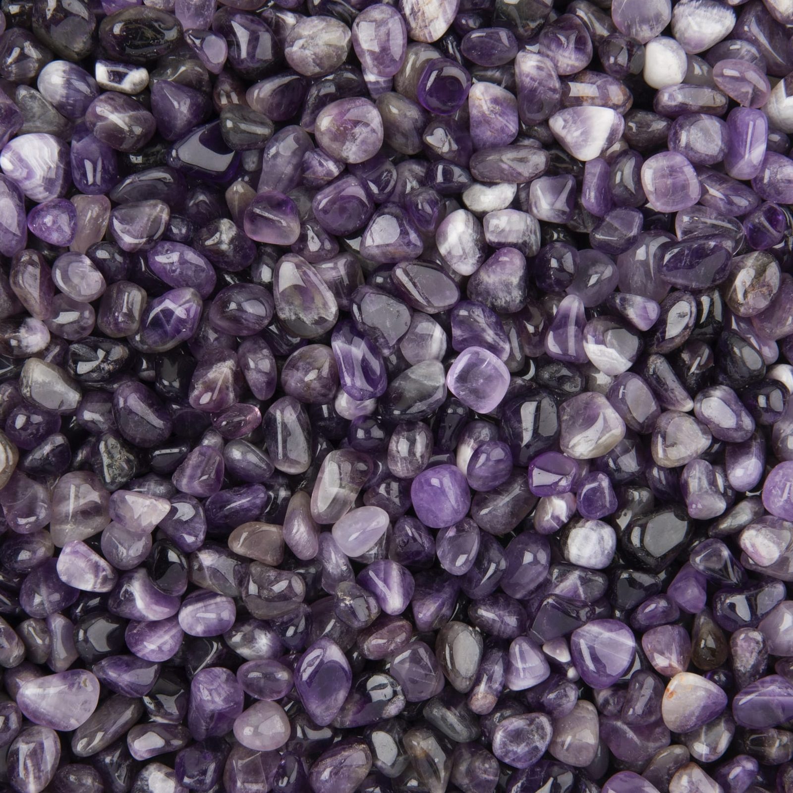 Tumbled mineral amethyst 8-12mm 100g | Manumi.eu