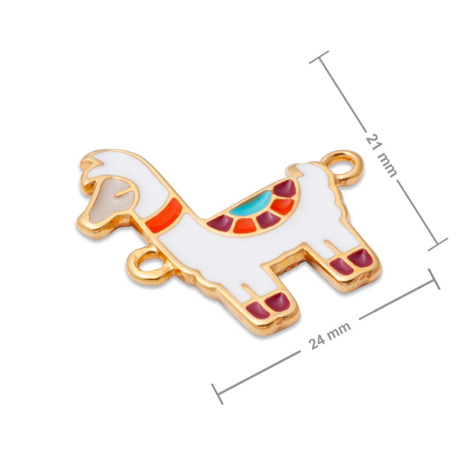 Manumi spojovací díl lama 21x24 mm pozlacený | MANUMI