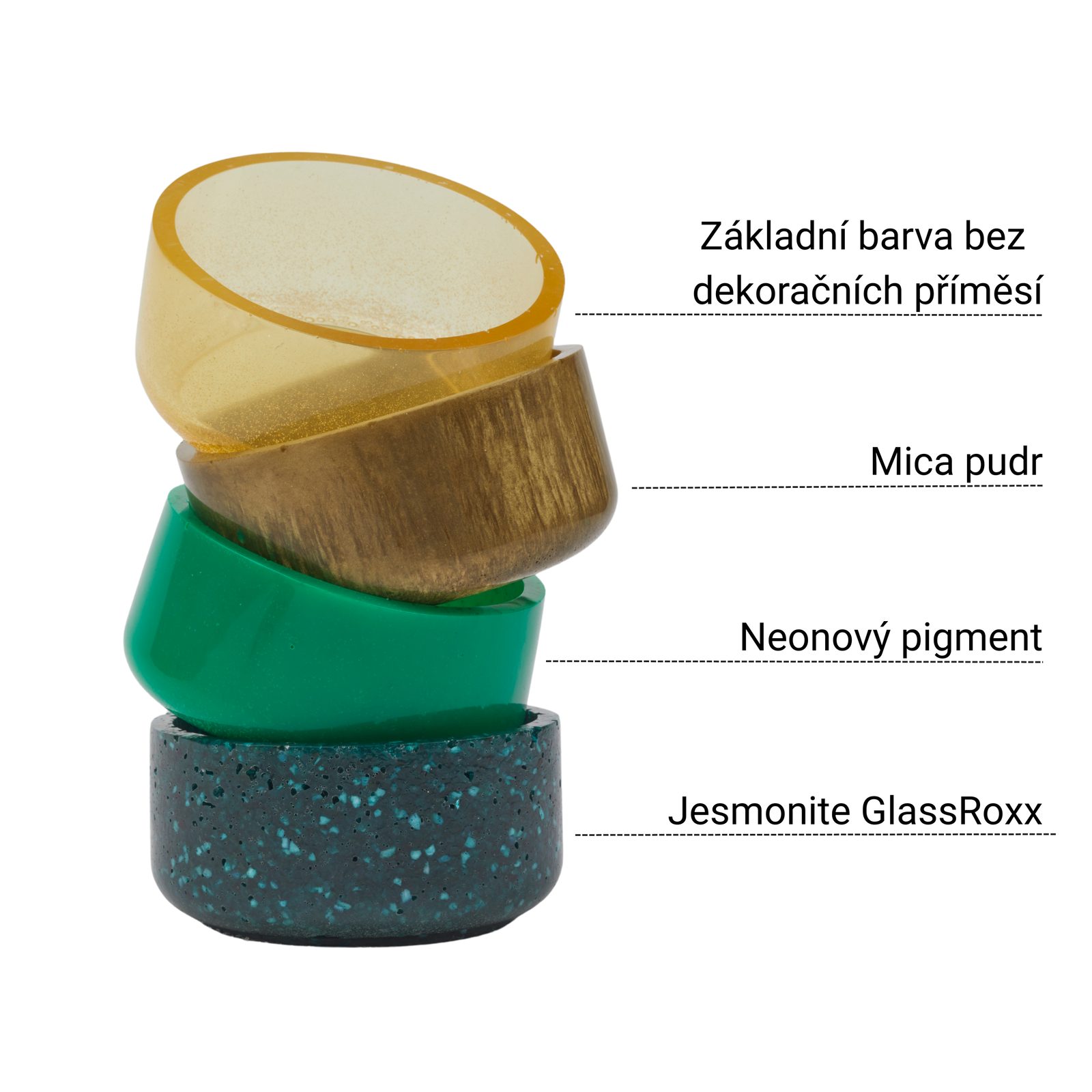 Reslin metalický pigment do ekologické pryskyřice 20 g v barvě zlata ...