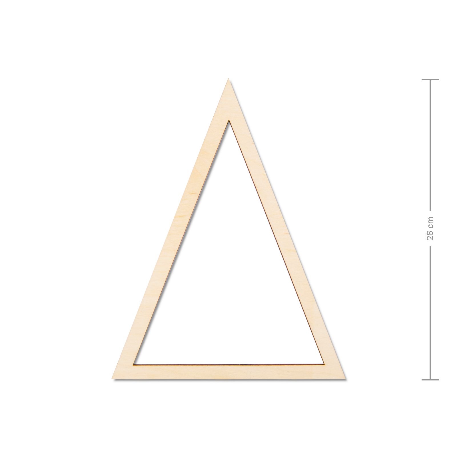 Wooden cutout triangle 26cm | Manumi.eu