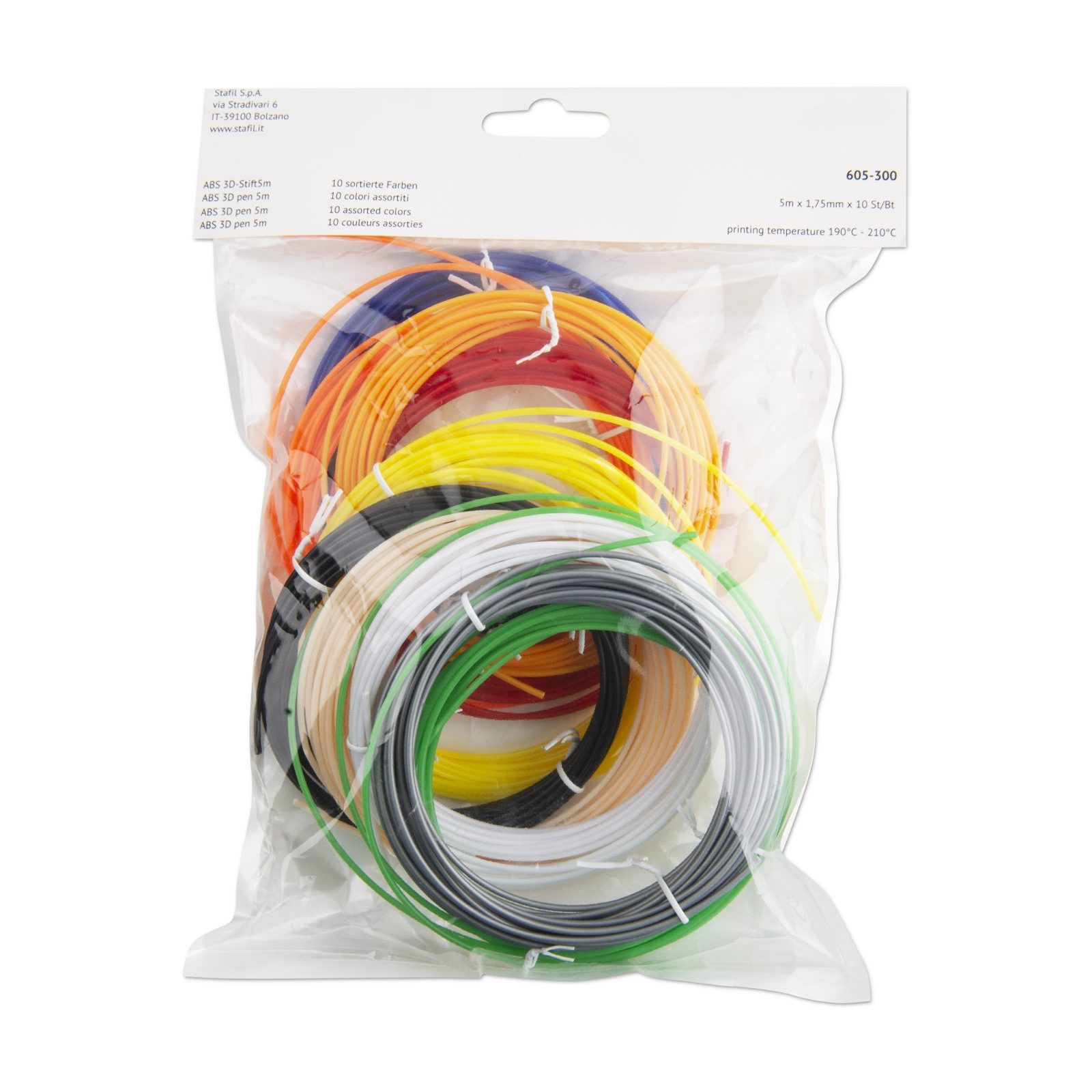 3D pen ABS filament 10x5m mix of colours | 3D pens and accessories ...