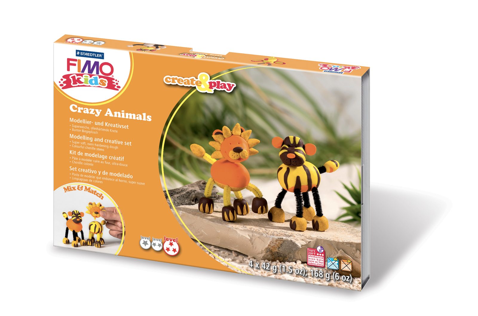 FIMO Kids Create&Play set Lion and tiger | Manumi.eu