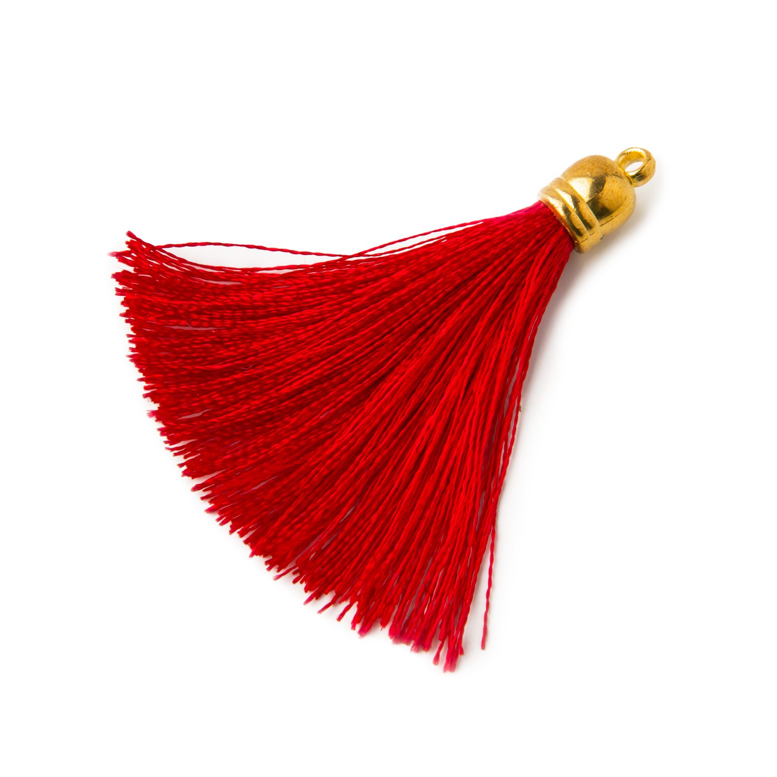 Silk tassel 5cm red | Manumi.eu