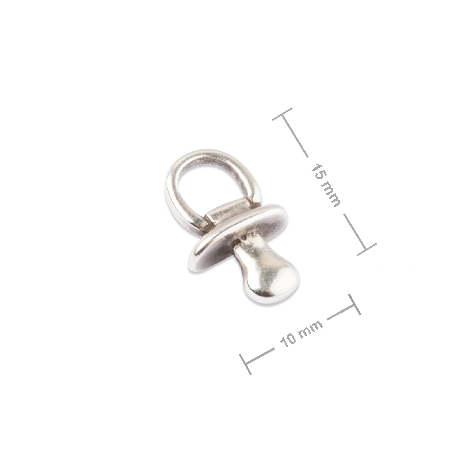 Manumi pendant dummy 15x10mm silver-plated | Manumi.eu