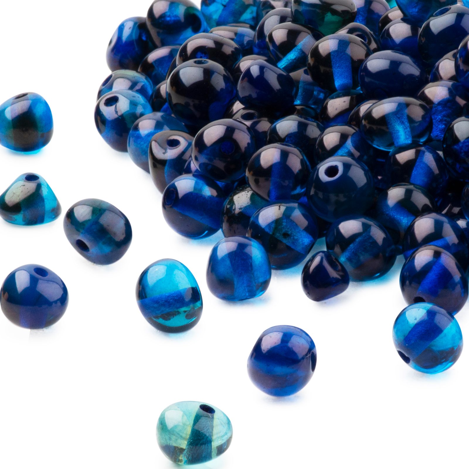 Amber organic bead blue | Manumi.eu