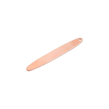 Copper cutout narrow oval 46x6mm | Manumi.eu
