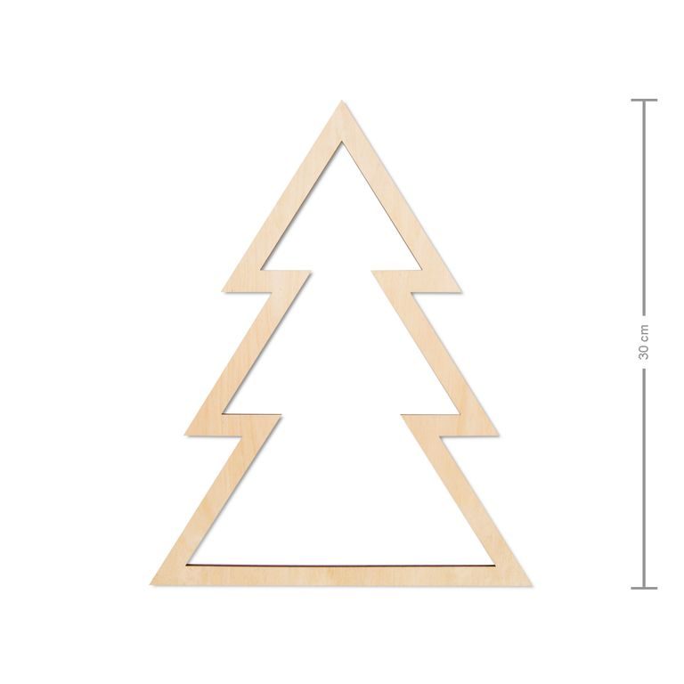 Wooden cutout tree 30cm | Manumi.eu