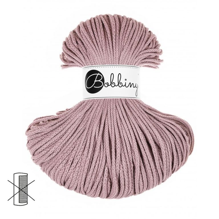 Bobbiny Macramé Cord Junior 3mm Mauve | Manumi.eu