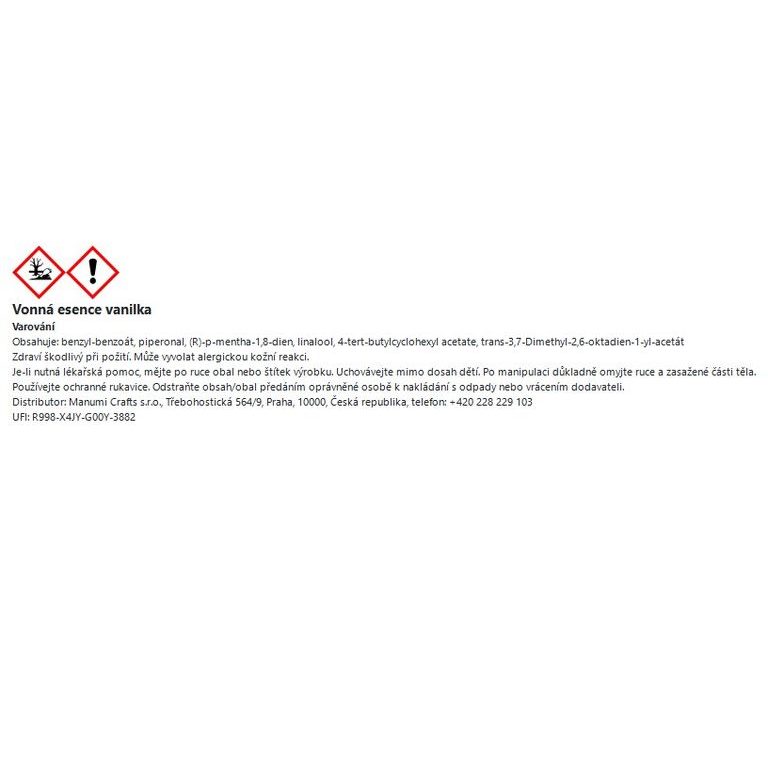 Manumi fragrant essence vanilla 100ml | Manumi.eu