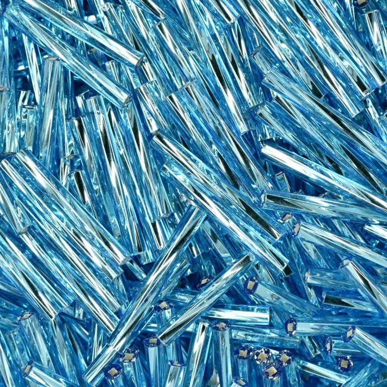 PRECIOSA glass tubes twisted 20mm aqua | Manumi.eu