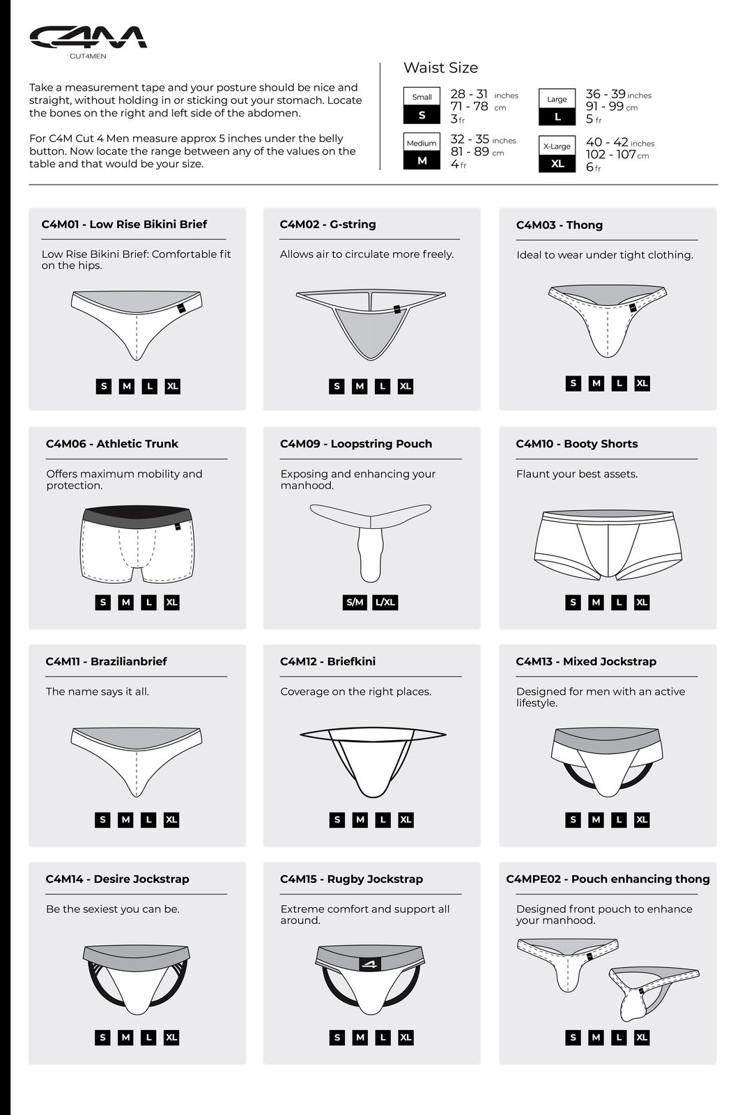 Deep Love - L4CE by C4M Bikini Bulge Black - CUT4MEN - Pánské oblečení - PRO MUŽE