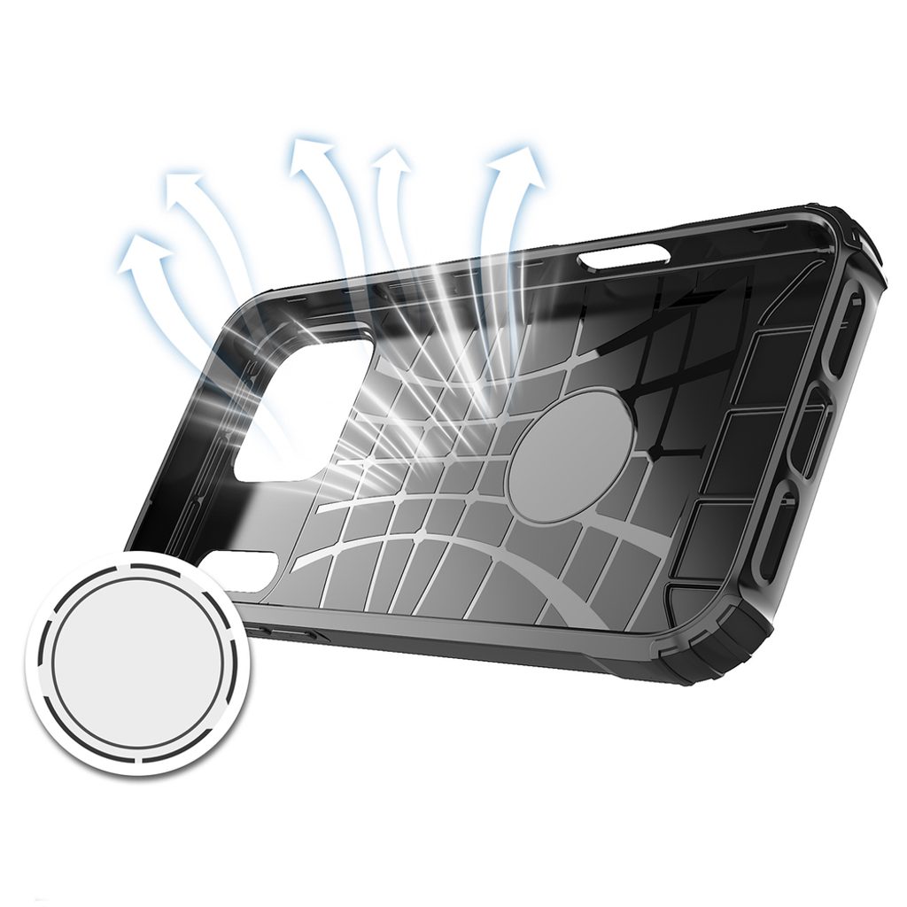 Hybrid Armor iPhone 17 Pro, černé | Tvrzenaskla.eu