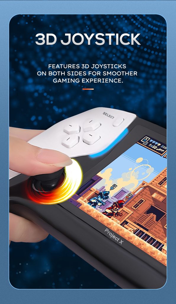 Project X Přenosná herní konzole s 4,3" HD IPS displejem, bílá ...