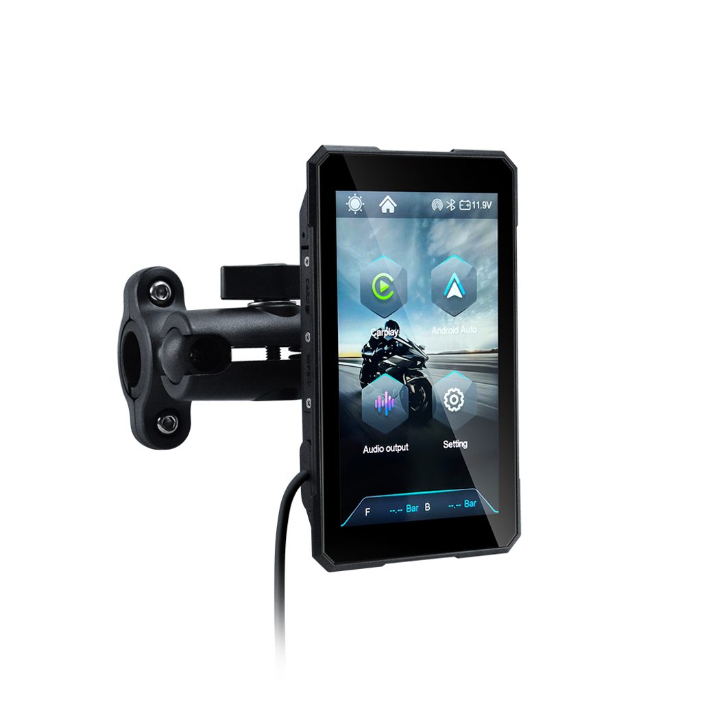 5" motocyklový displej s bezdrôtovým Apple CarPlay a Android Auto ...