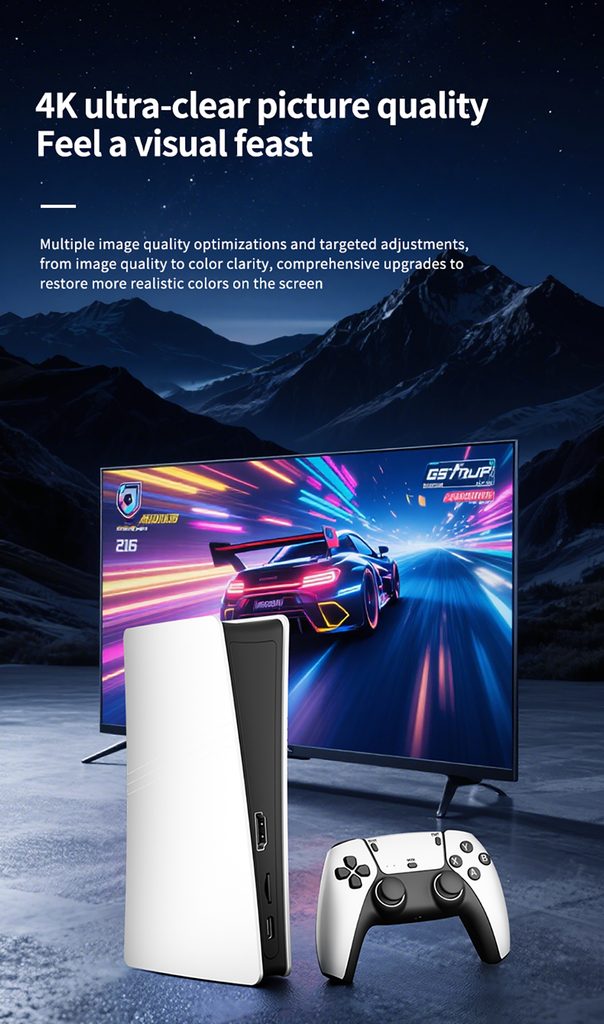 SJGAM Q10 SE Retro konzole se dvěma bezdrátovými ovladači, HDMI, Game ...