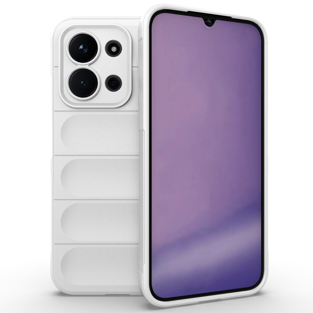 Magic Shield tok Xiaomi Redmi 15C fehér - ütésálló TPU | Momanio.hu