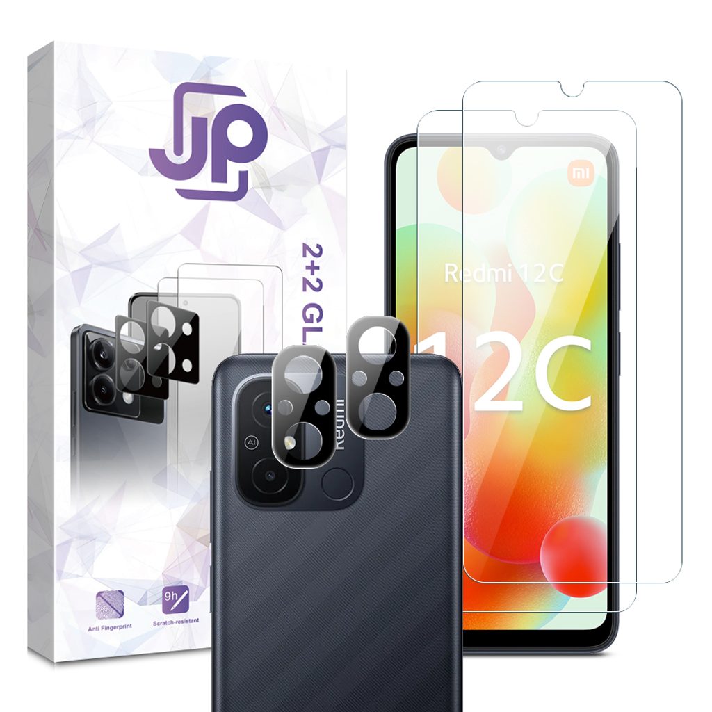 JP Combo pack, Komplet 2 kaljenih stekel in 2 stekel za kamero, Xiaomi ...