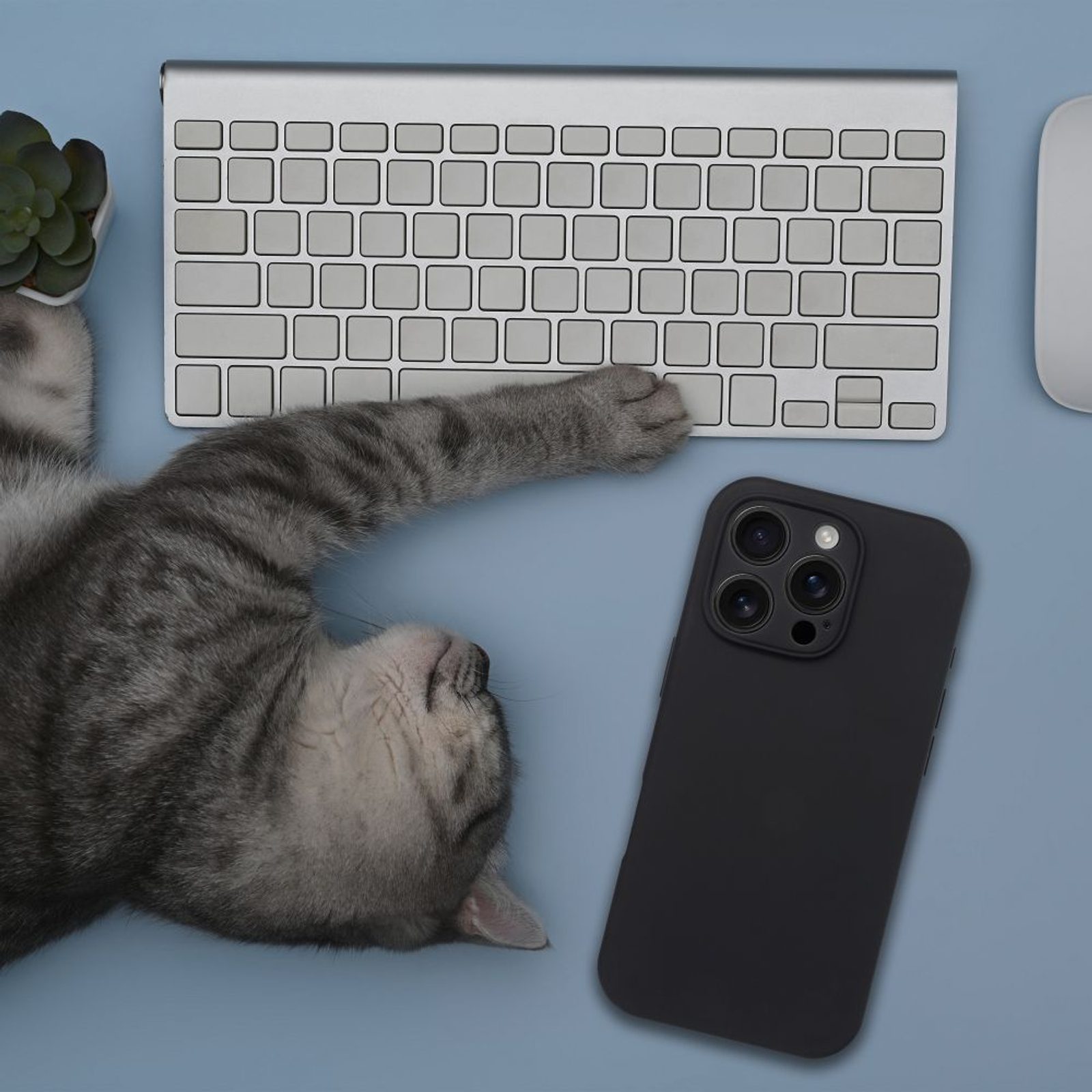 Obal Silicone MagSafe, iPhone 17 Pro, černý | Tvrzenaskla.eu