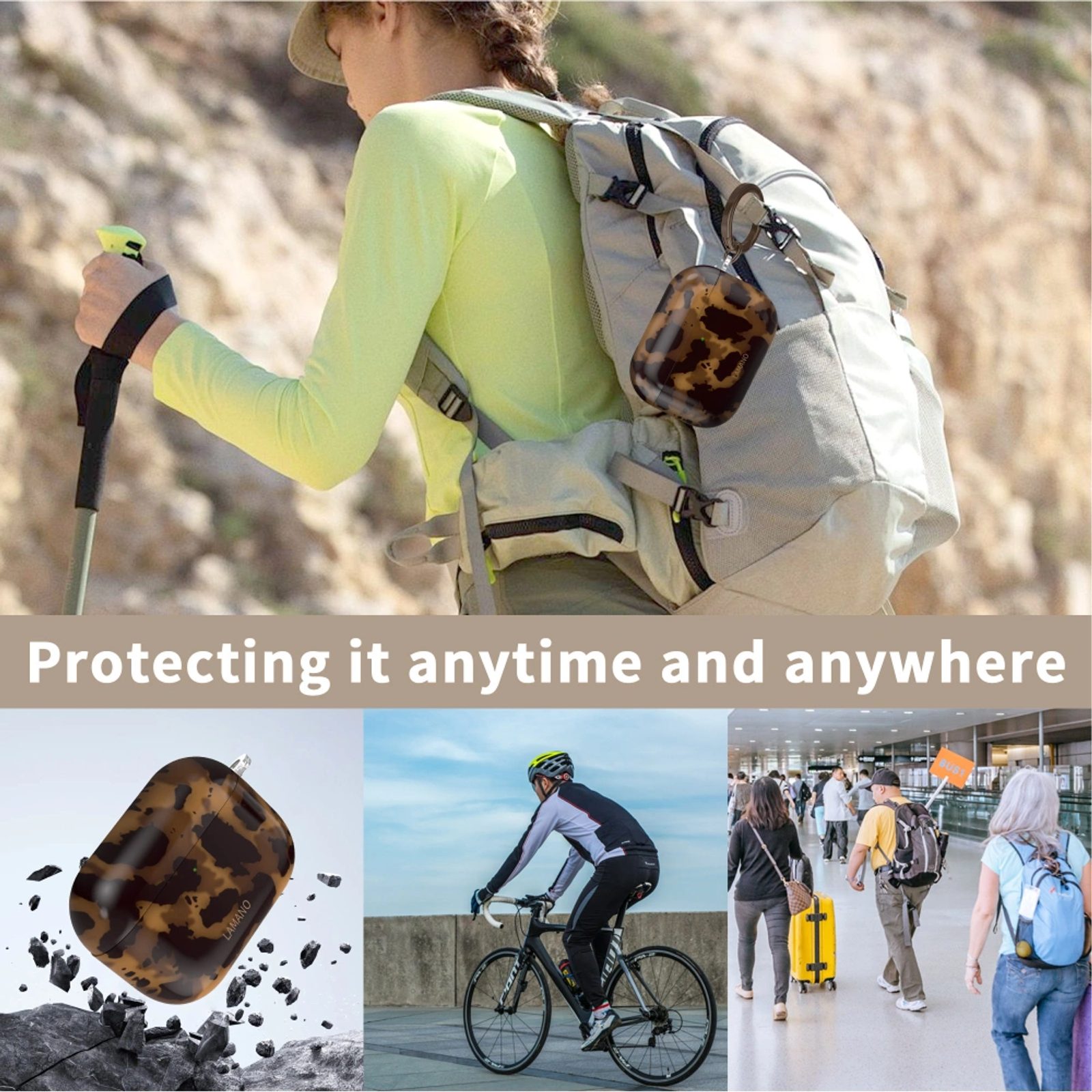 Tech-Protect Lamano, Apple AirPods Pro 1 / 2, panther | Tvrzenaskla.eu