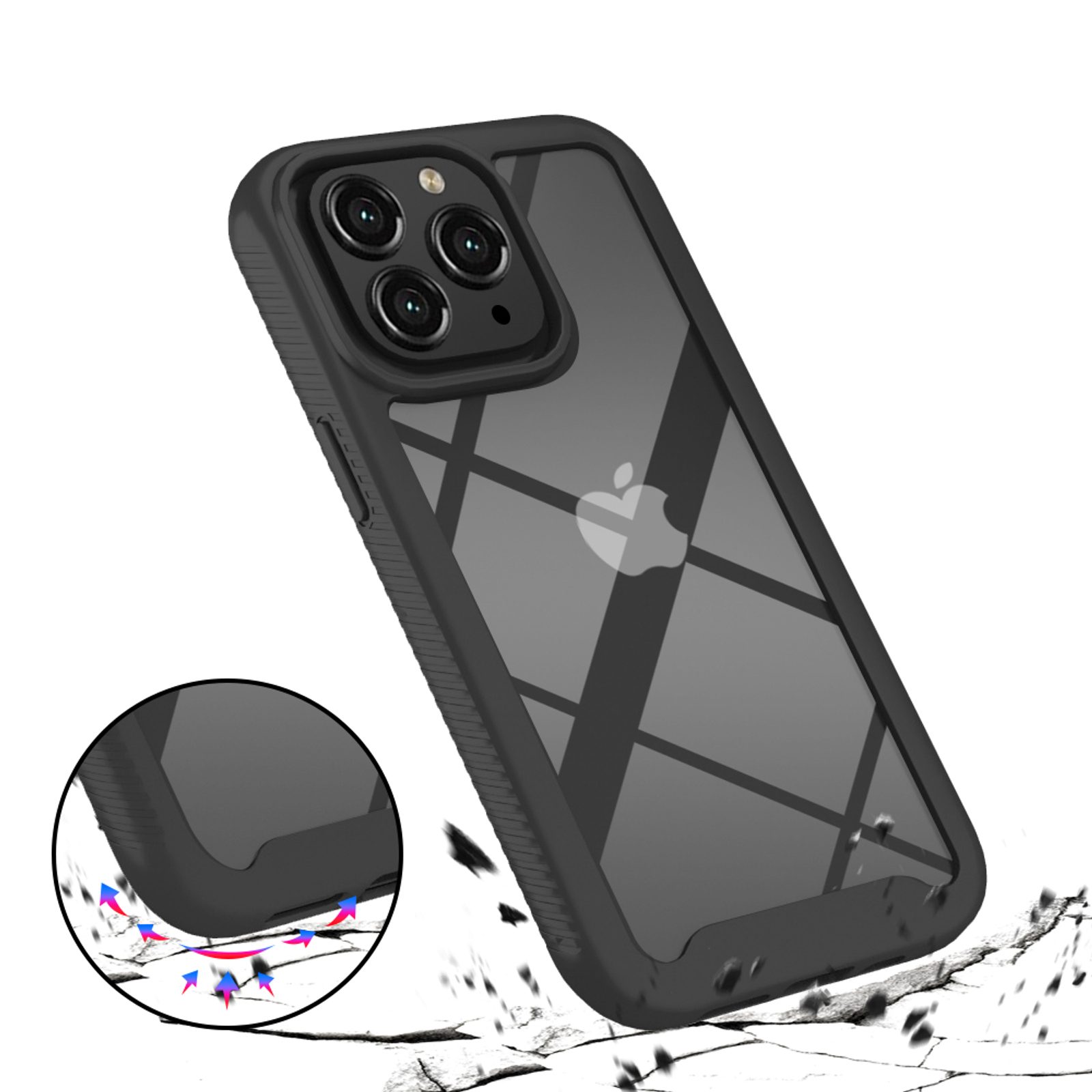 JP Defense360 obal, iPhone 13 Pro černý | Tvrzenaskla.eu