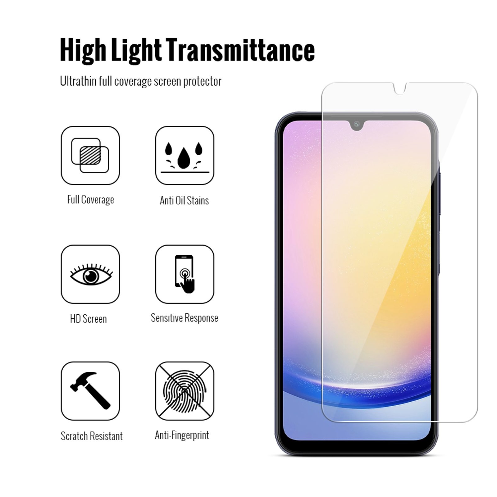 JP Combo pack, Sada 2 tvrzených skel a 2 sklíček na fotoaparát, Samsung ...