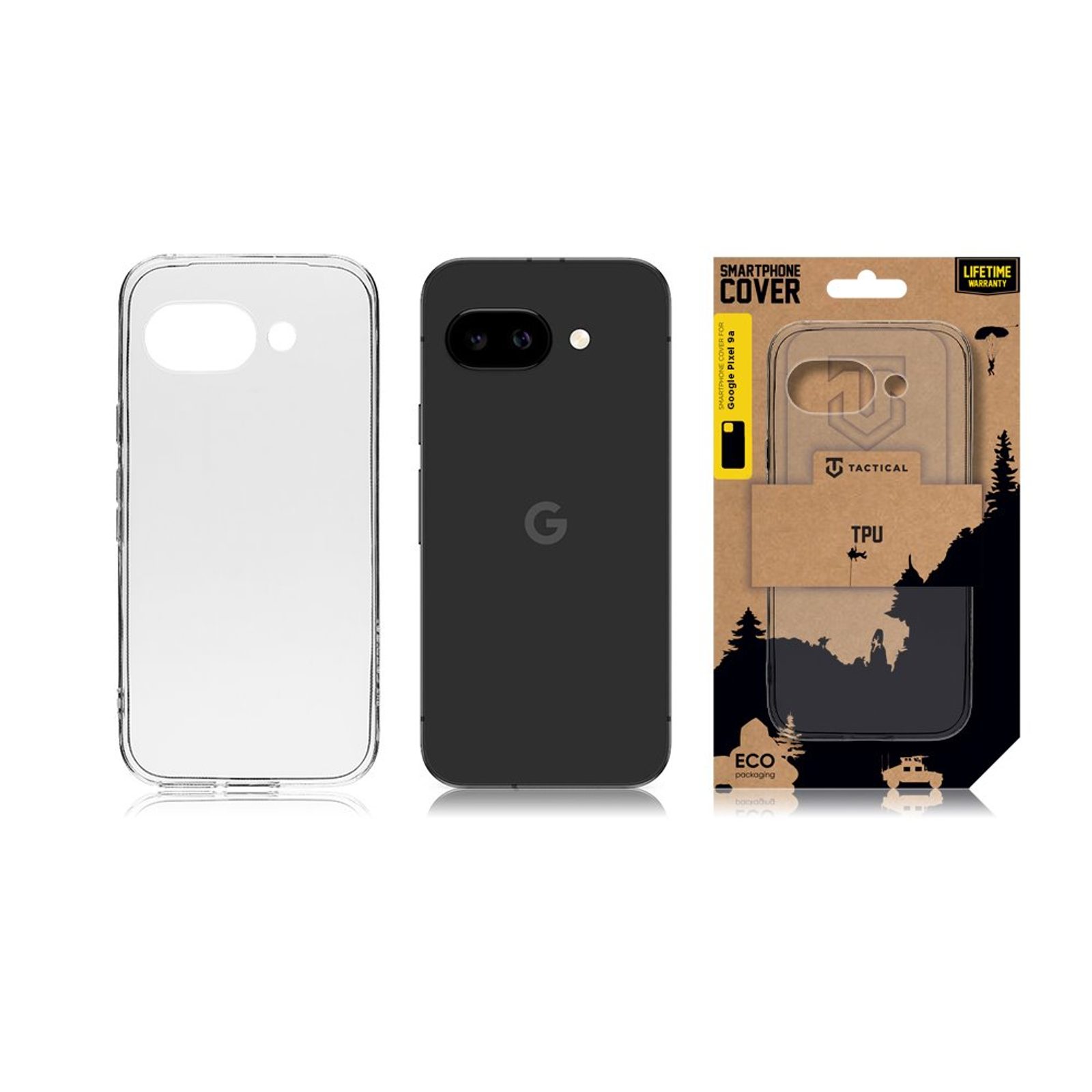 Átlátszó Tactical TPU tok Google Pixel 9a védelmére | Momanio.hu