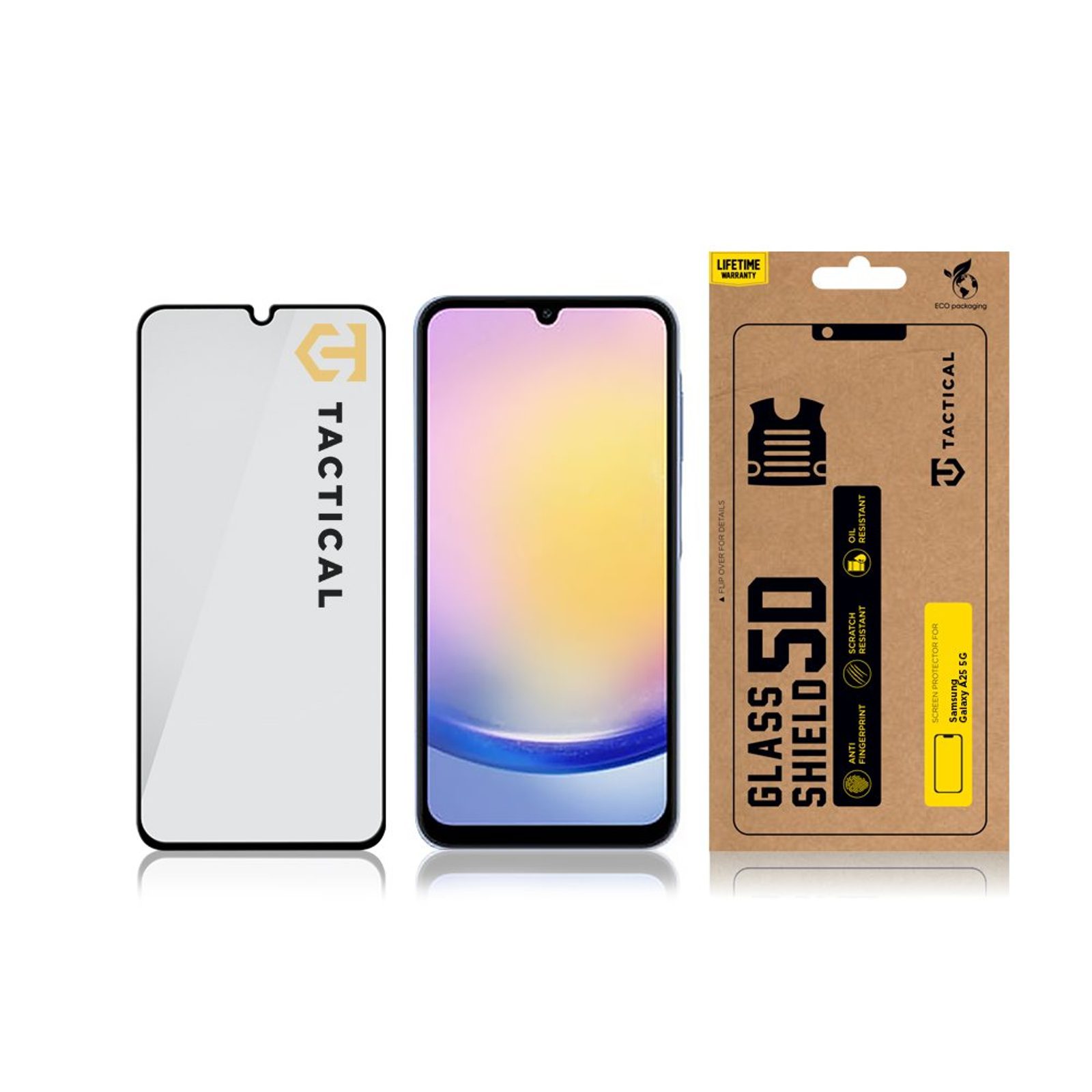 Tactical Glass Shield 5D üveg Samsung Galaxy A25 5G, fekete | Momanio.hu