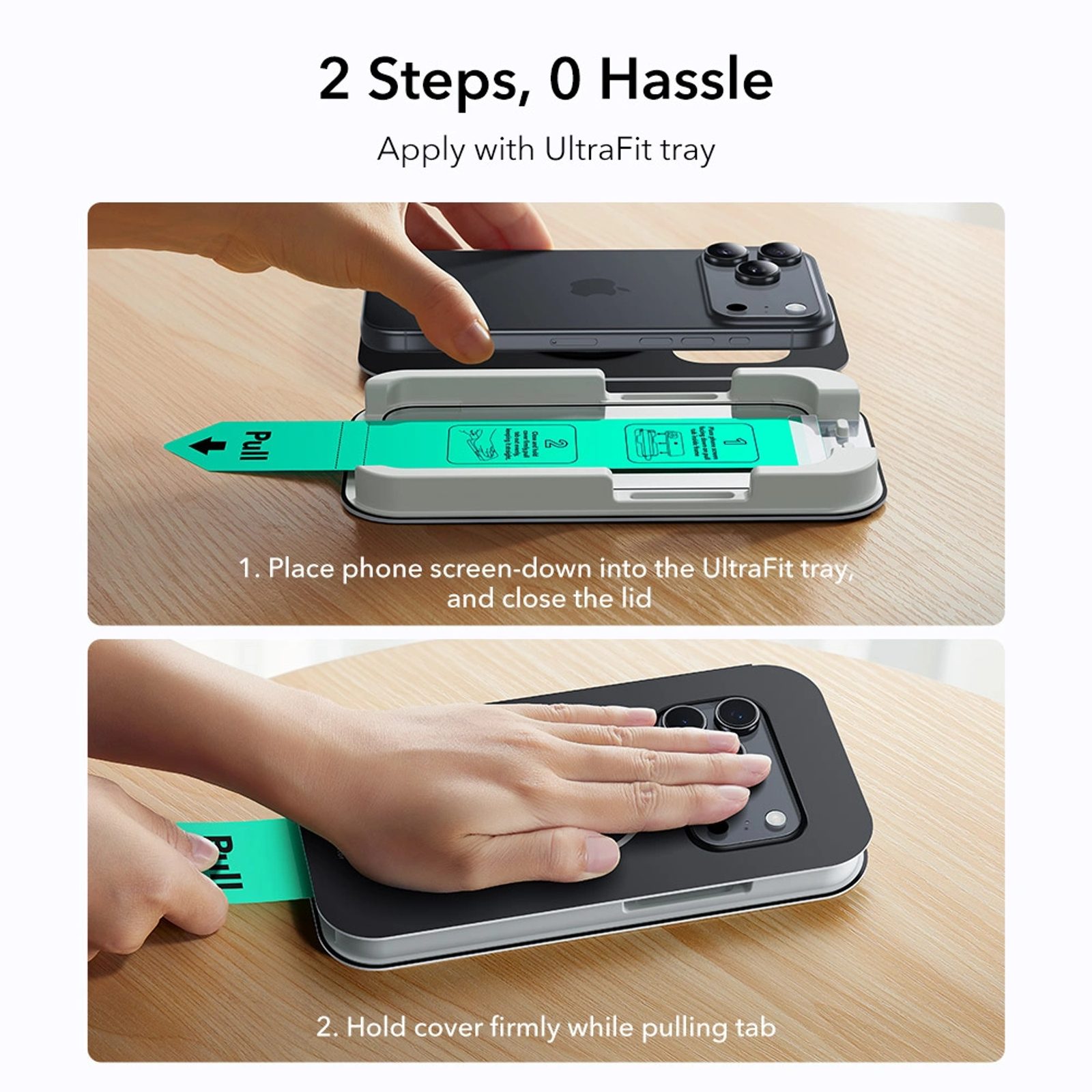 ESR Tvrzené sklo UltraFit, iPhone 17 Pro Max, 2 kusy | Tvrzenaskla.eu