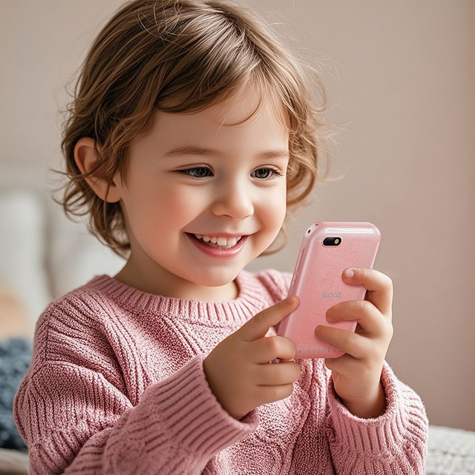 Hoco Y102 - Pametni dječji telefon, rozi, 2,8" | Momanio.hr