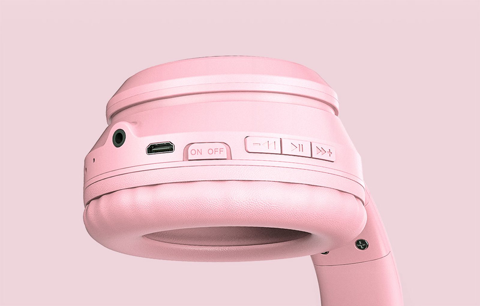 Onikuma B90 Herní sluchátka Bluetooth, růžová | Tvrzenaskla.eu