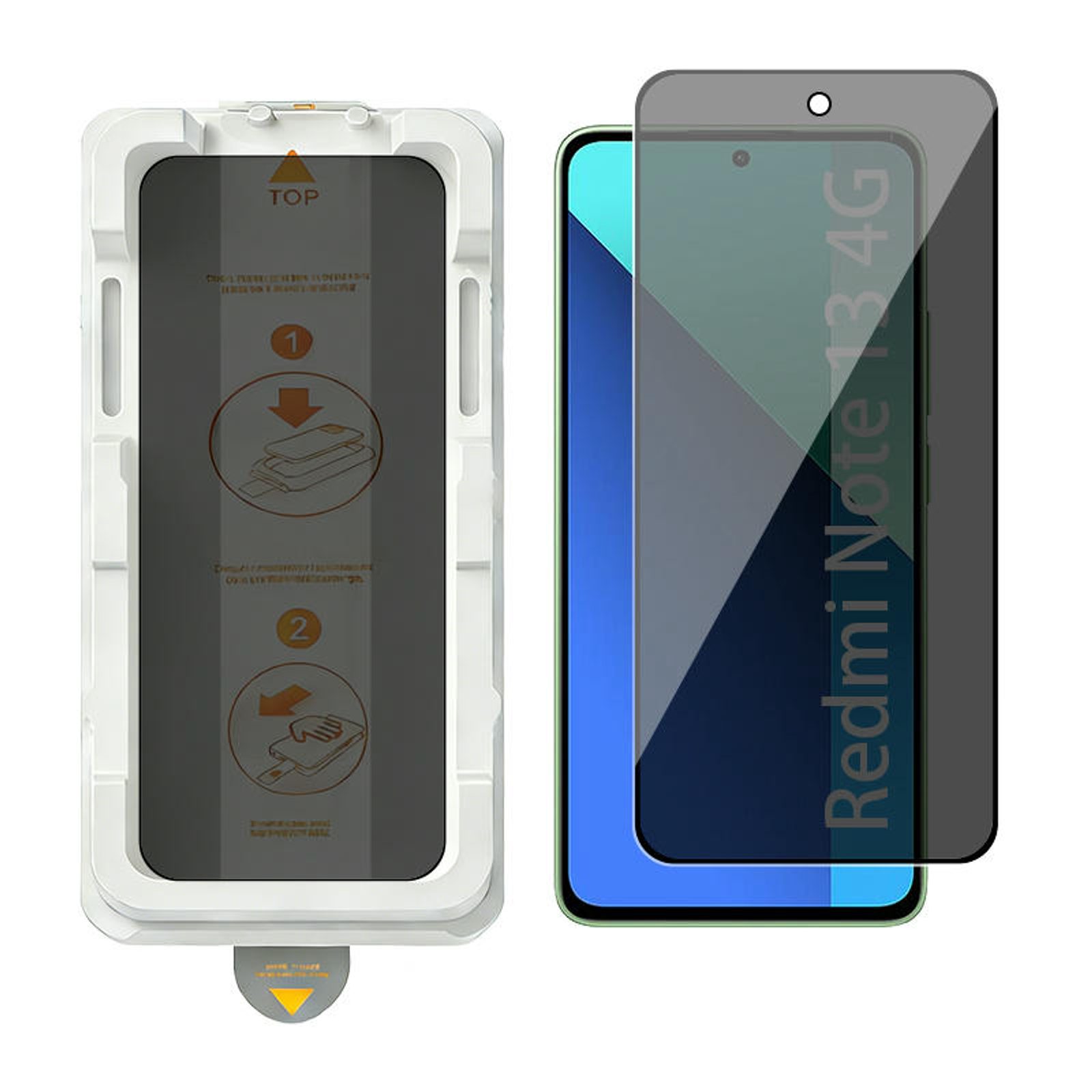 Wency Magic Box Privacy 5D Tvrzené sklo s jednoduchou aplikací, Xiaomi ...