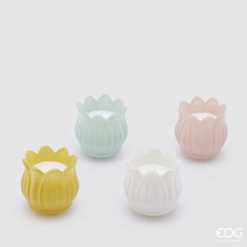Vonná svíčka ve tvaru tulipánu 1ks bavlna, 7x6,5 cm | Bytové vůně | EDG ...