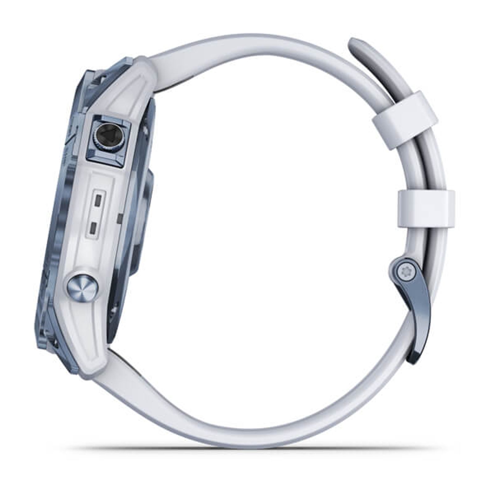 Garmin Fenix 7X Sapphire Solar Edition Blue DLC Titanium / White Band ...