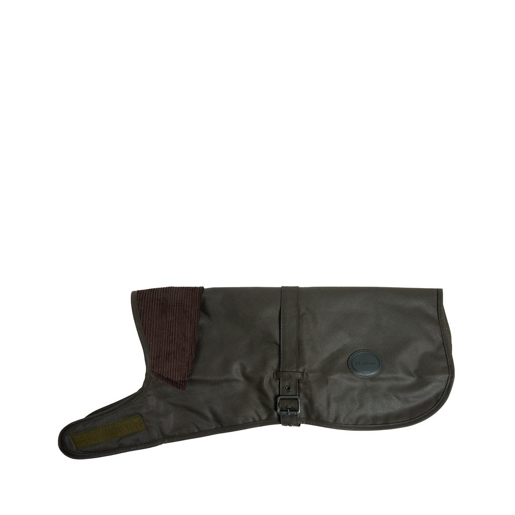 Barbour olive wax dog coat store
