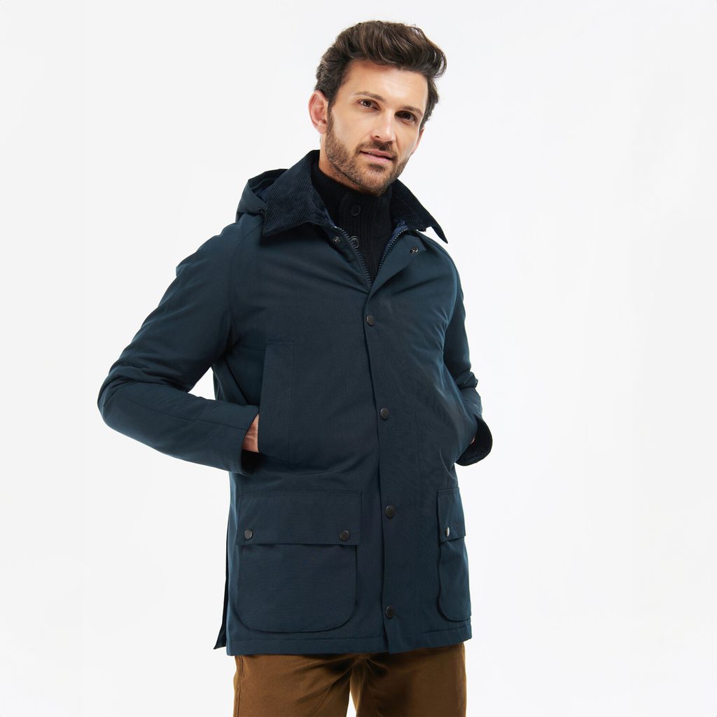 Hooded barbour jacket store