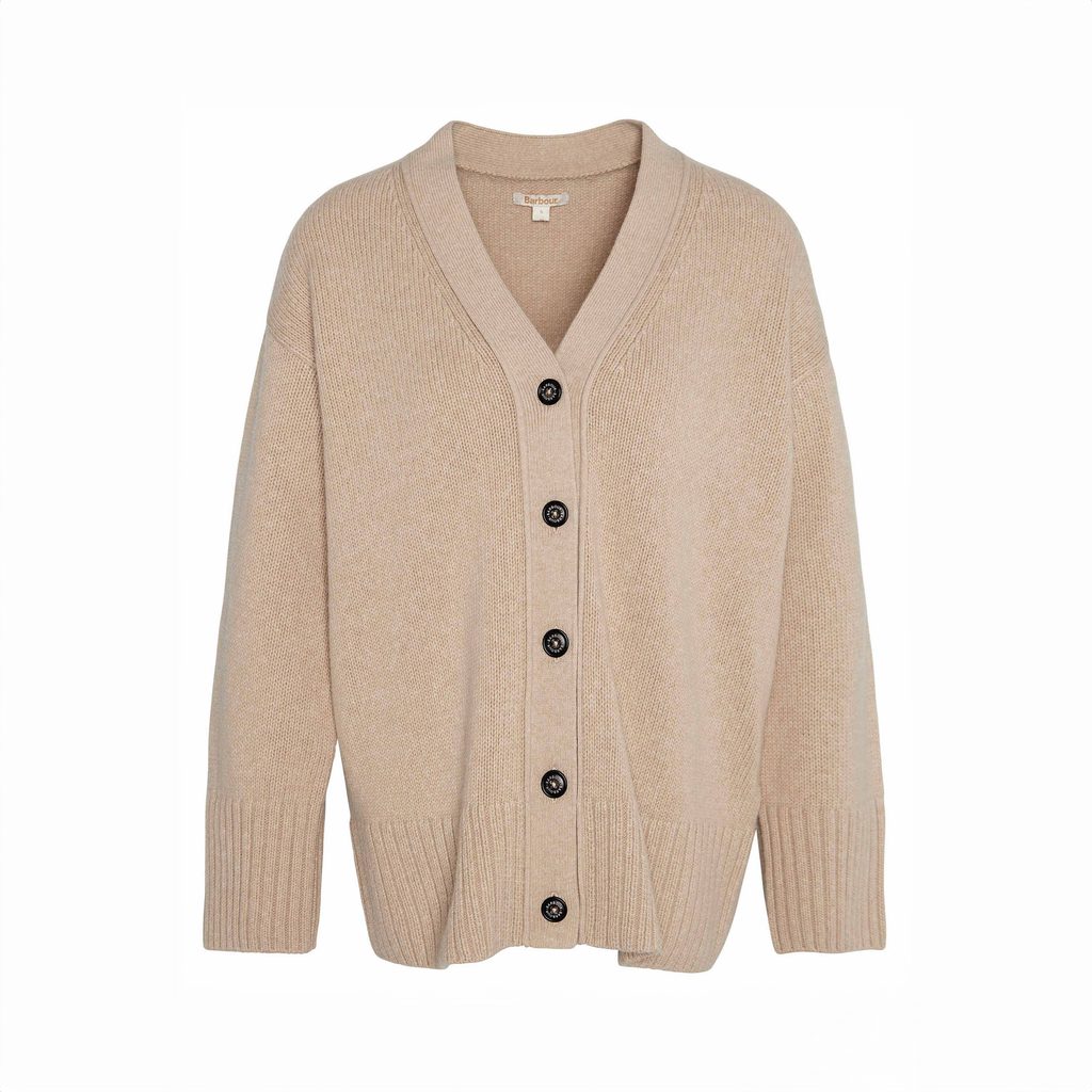 Gentleman Store Barbour Joni Cardigan White Pepper Barbour Pullover und Sweatshirts Fur Frauen Kleidung