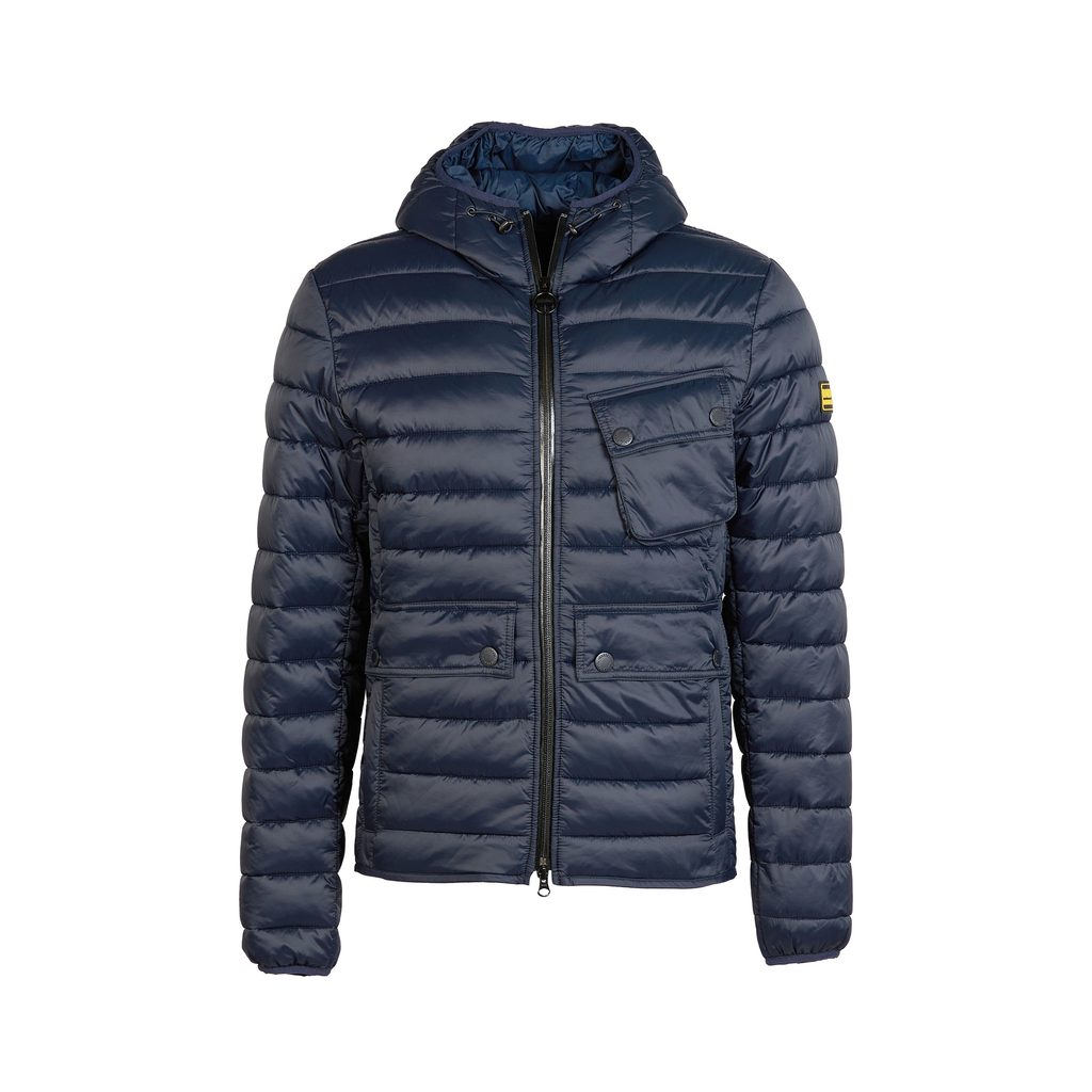 Barbour international blue jacket store