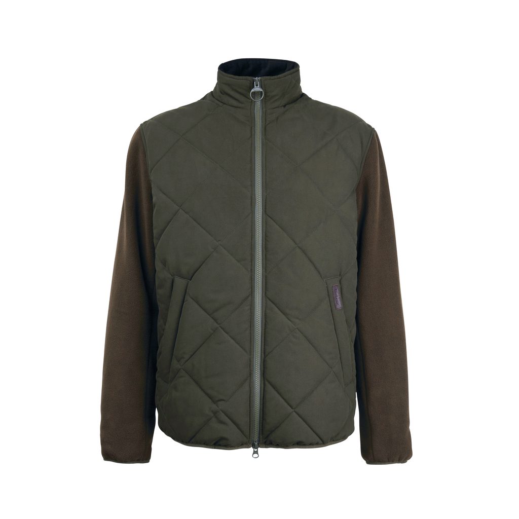 Gentleman Store Barbour Hybrid Fleece Jacket Olive Barbour Steppjacken Jacken und Mantel Kleidung