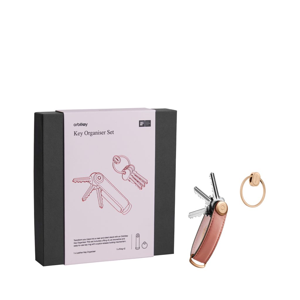 Gentleman Store - Orbitkey Key Organiser Set + Ring — Rose Gold - Orbitkey - Schlüsselanhänger ...