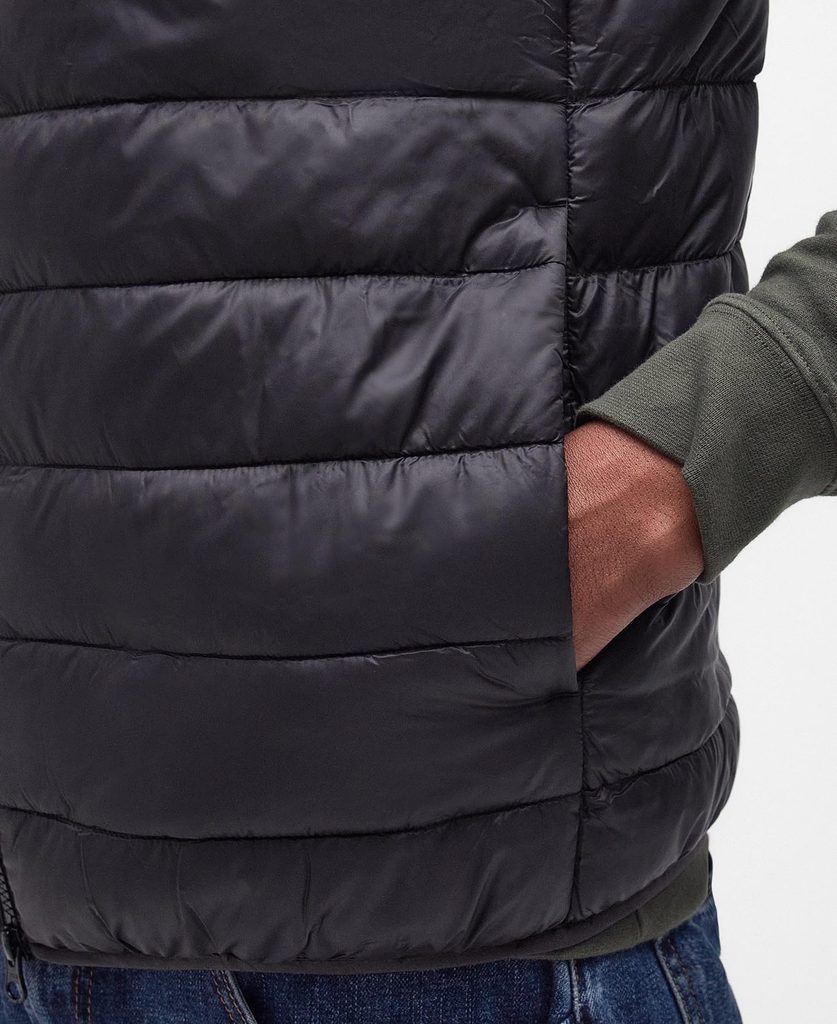 Gentleman Store Barbour Bretby Puffer Gilet Black Barbour Westen Jacken und Mantel Kleidung