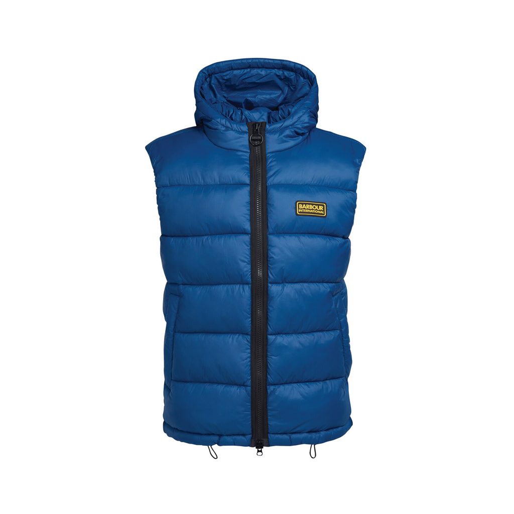 Barbour blue gilet store