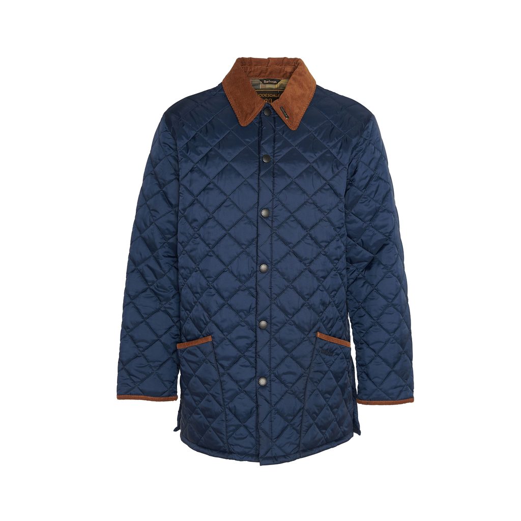 Barbour quilted navy jacket store