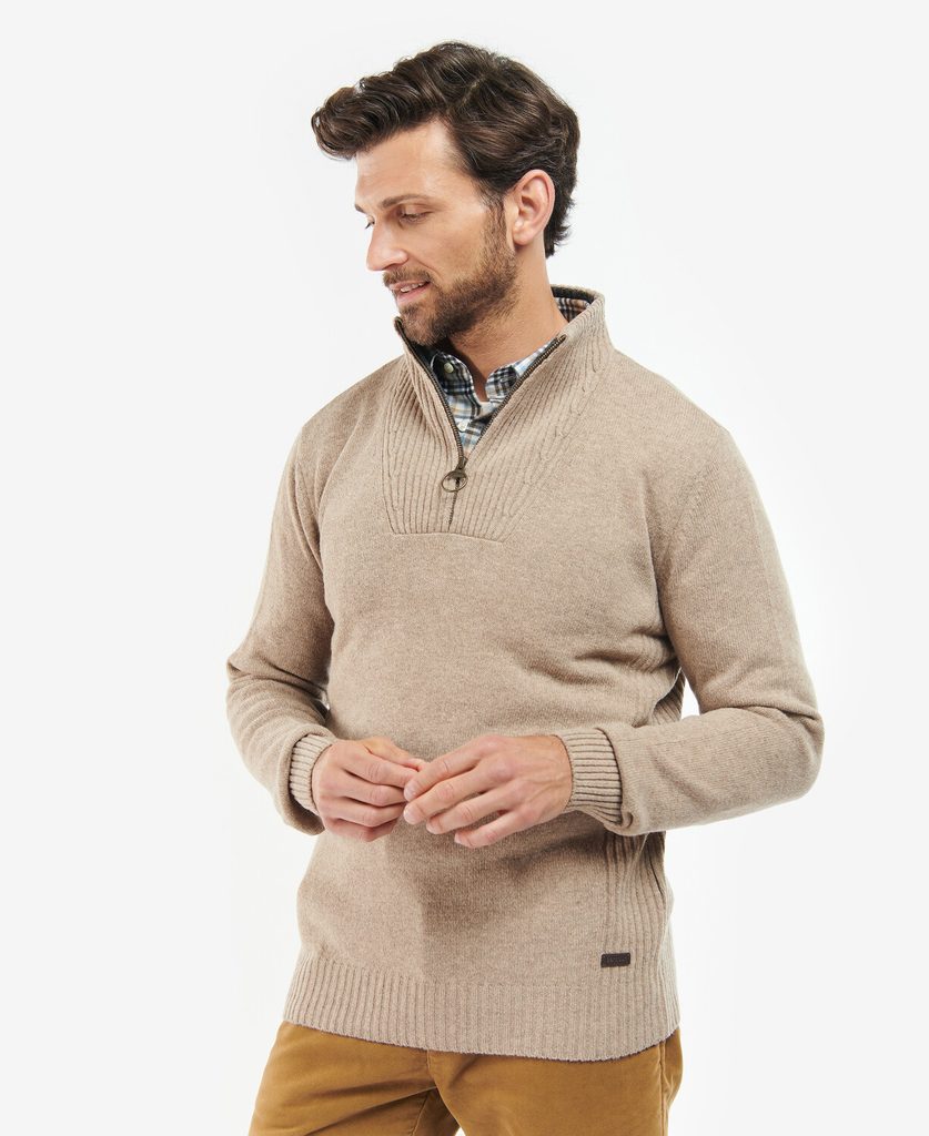Barbour nelson essential half zip jumper store