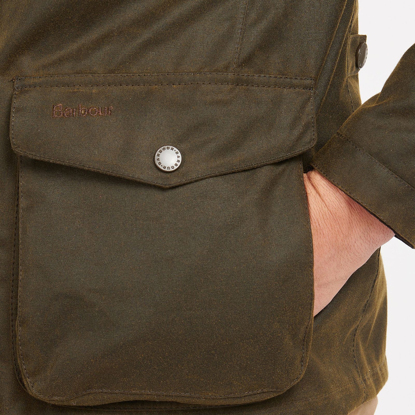 Gentleman Store - Barbour Ogston Waxed Cotton Jacket — Olive - Barbour ...