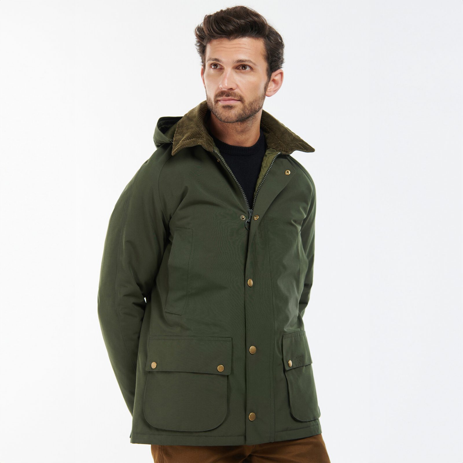Gentleman Store Barbour Jacket Winter Ashby Sage Barbour Wasserfeste Jacken Jacken und Mantel Kleidung