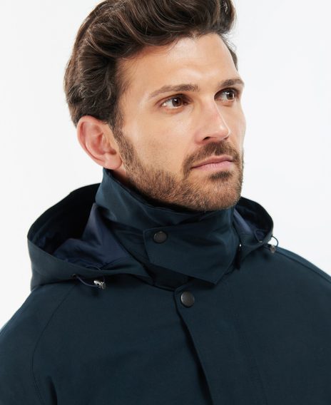 Gentleman Store Barbour Jacket Winter Ashby Navy Barbour Wasserfeste Jacken Jacken und Mantel Kleidung