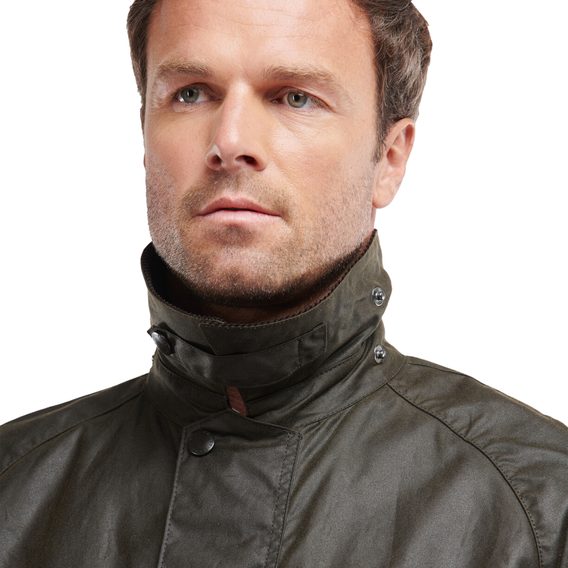 Gentleman Store Barbour Bristol Wax Jacket Olive Barbour Wachsjacken Jacken und Mantel Kleidung