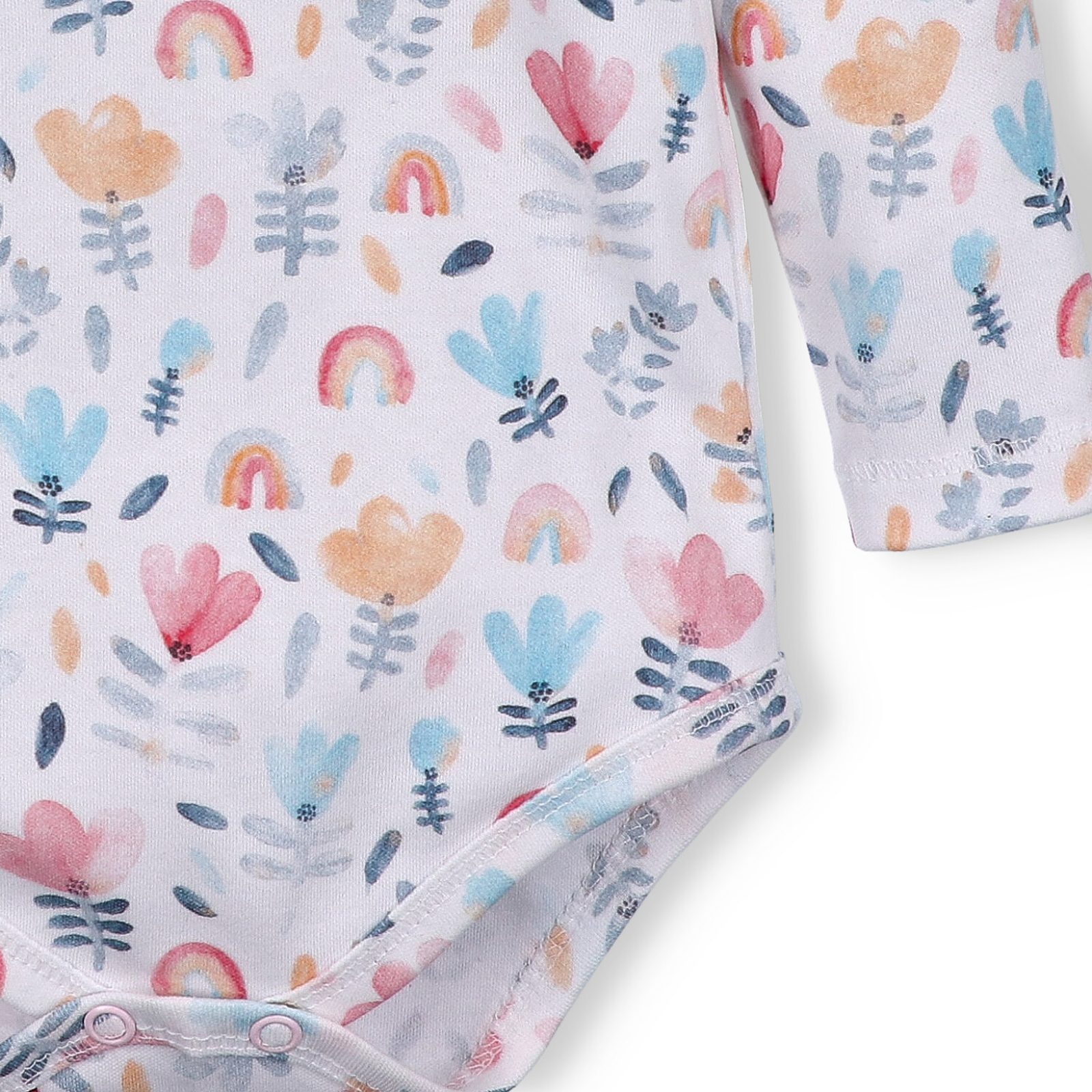 NINI Body dlouhý rukáv Rainbow Garden VZOROVANÉ - ProMrňousky.cz