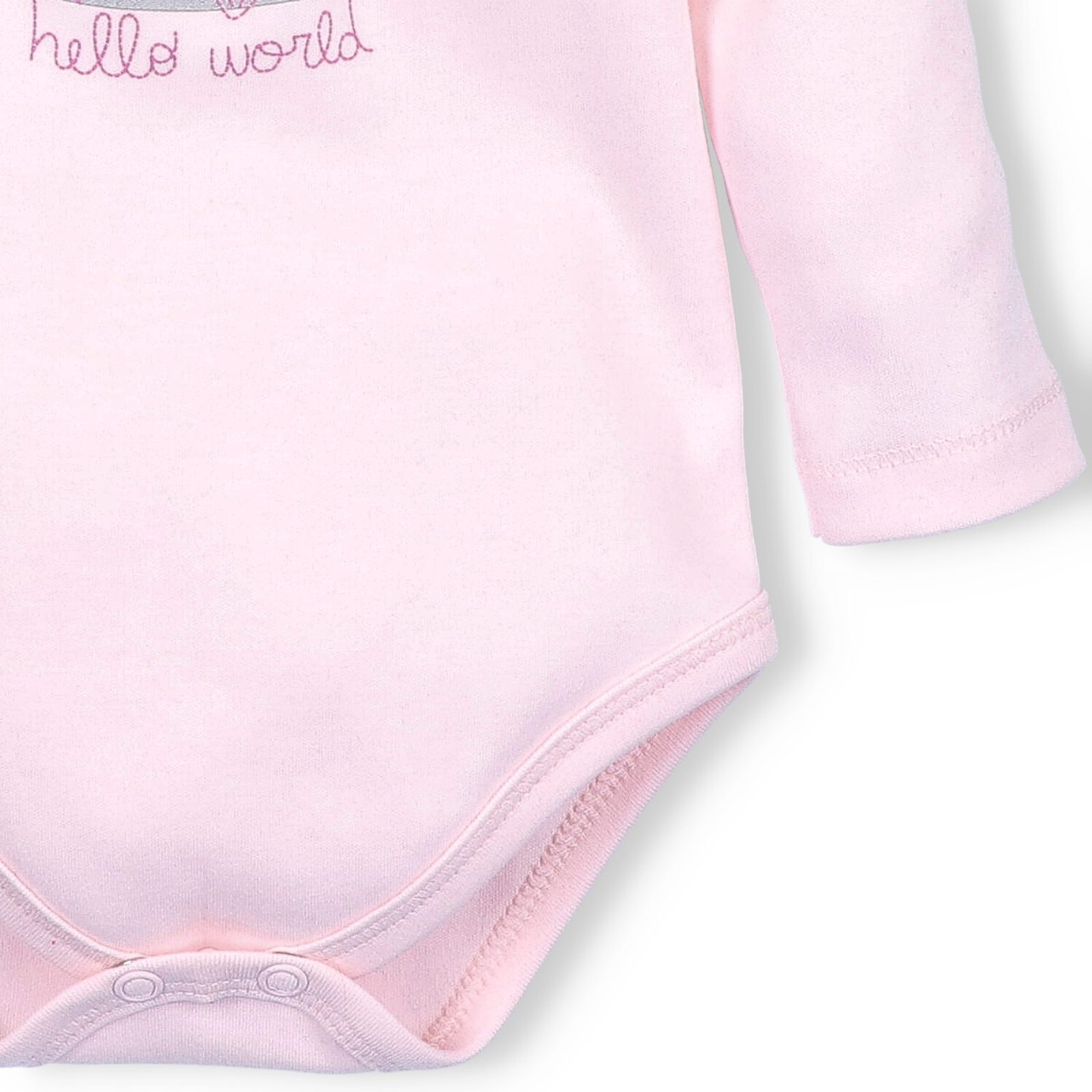 NINI Body dlouhý rukáv Leaves Panda RŮŽOVÉ - ProMrňousky.cz