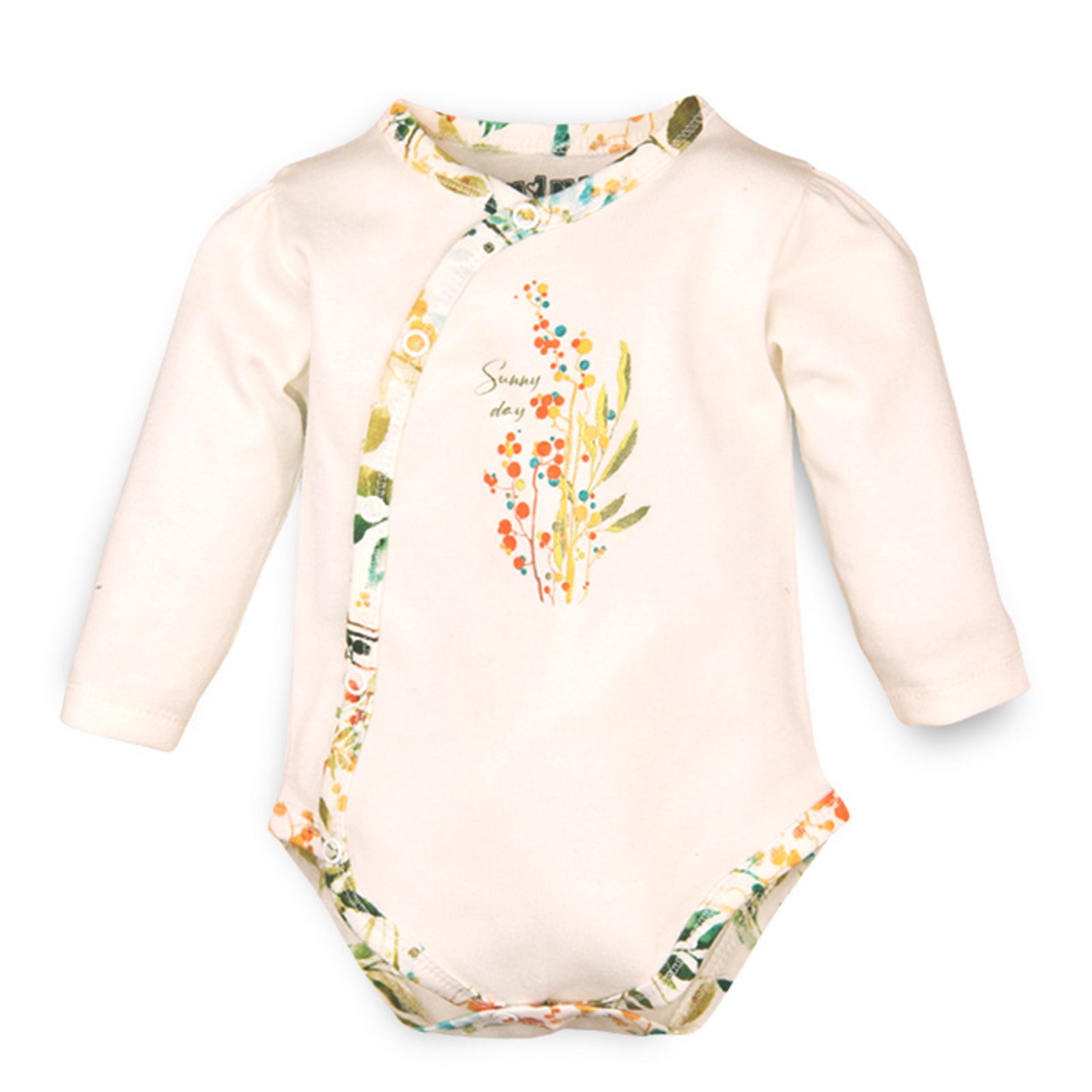 NINI Body celorozepínací dlouhý rukáv Rowanberry BÍLÉ - ProMrňousky.cz